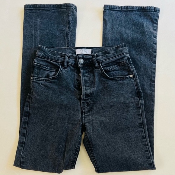 Free People | Jeans | Free People Black Button Fly Flare Jeans 25 ...
